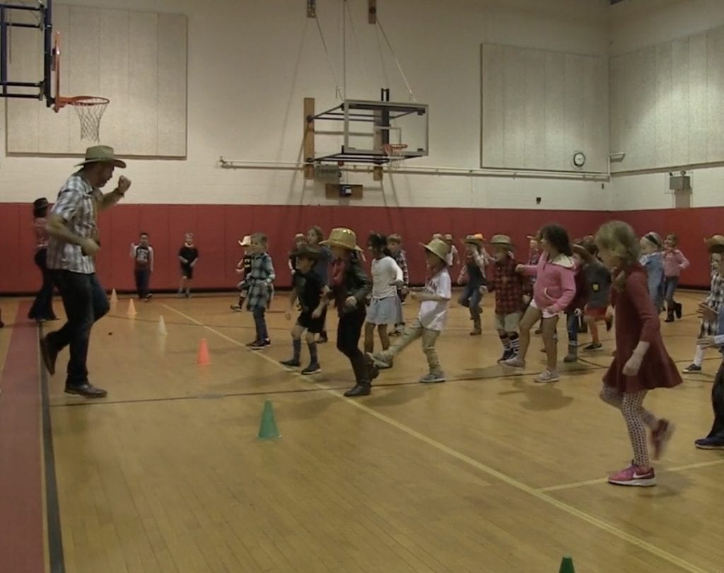 Video: South School Holds First Grade Barn Dance - Hingham Anchor