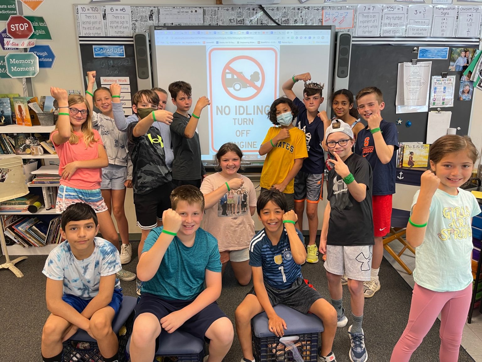 Foster Elementary 5th Graders showing us the way - Hingham Anchor