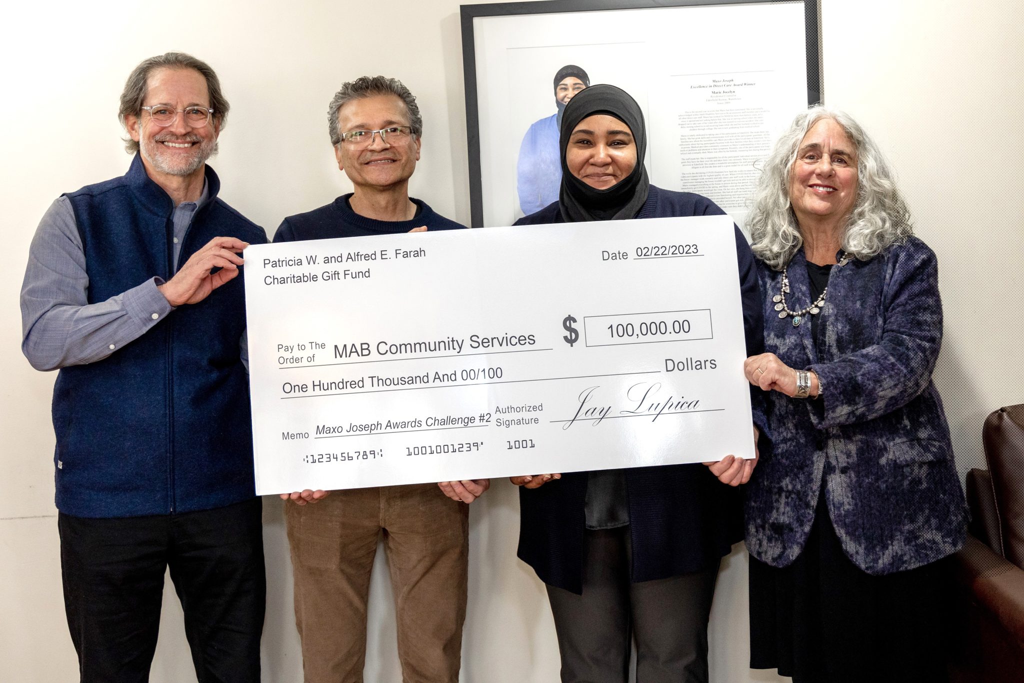 MAB Community Services Matches $100,000 Challenge Grant for Maxo Joseph ...