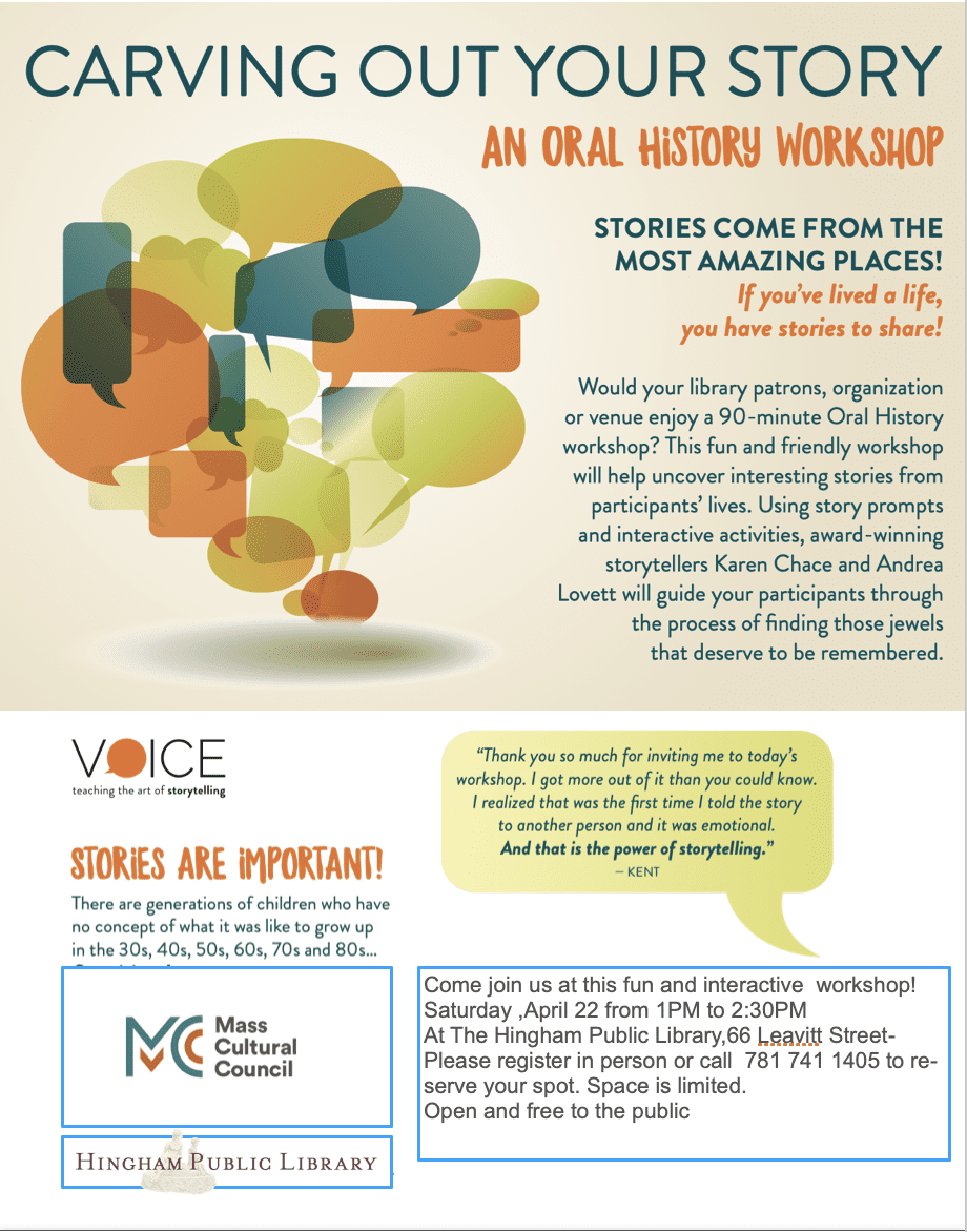 Hingham Library Adult Storytelling Program - Hingham Anchor