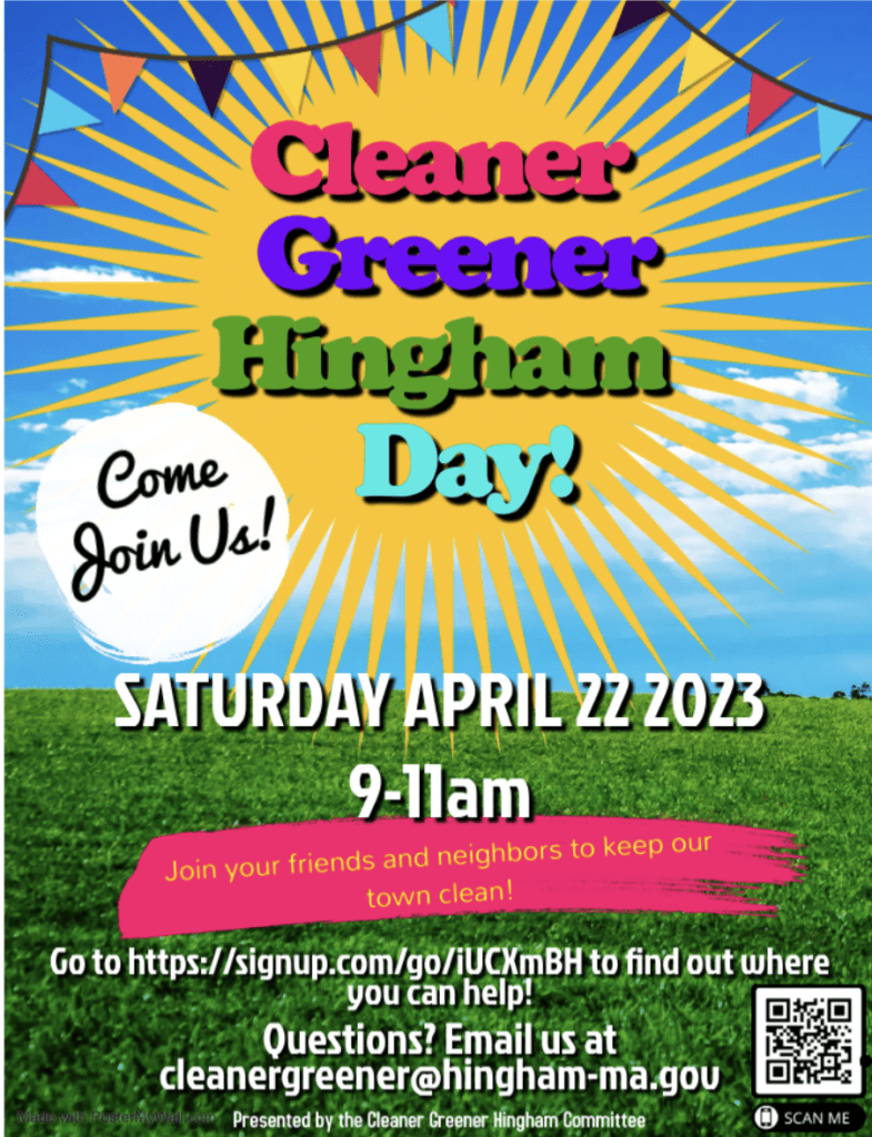 Cleaner Greener Hingham Earth Day cleanup day THIS WEEKEND! - Hingham ...