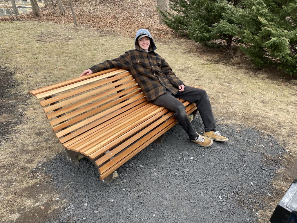 Eagle Scout Builds Bench At The Hingham Memorial Bell Tower - Hingham Anchor