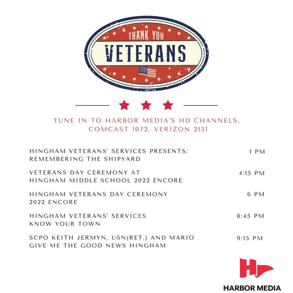 Harbor Media Airs Special Programming To Honor Hingham Veterans ...