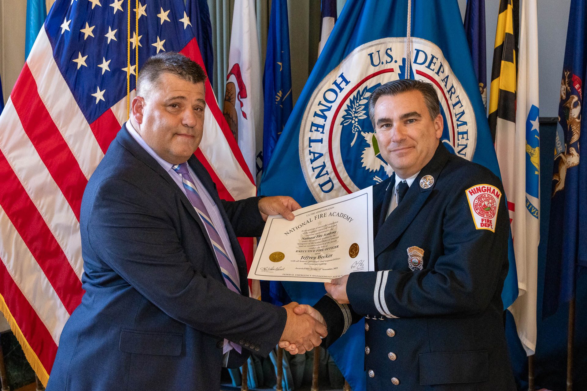 Hingham Fire Captain Graduates Prestigious program - Hingham Anchor