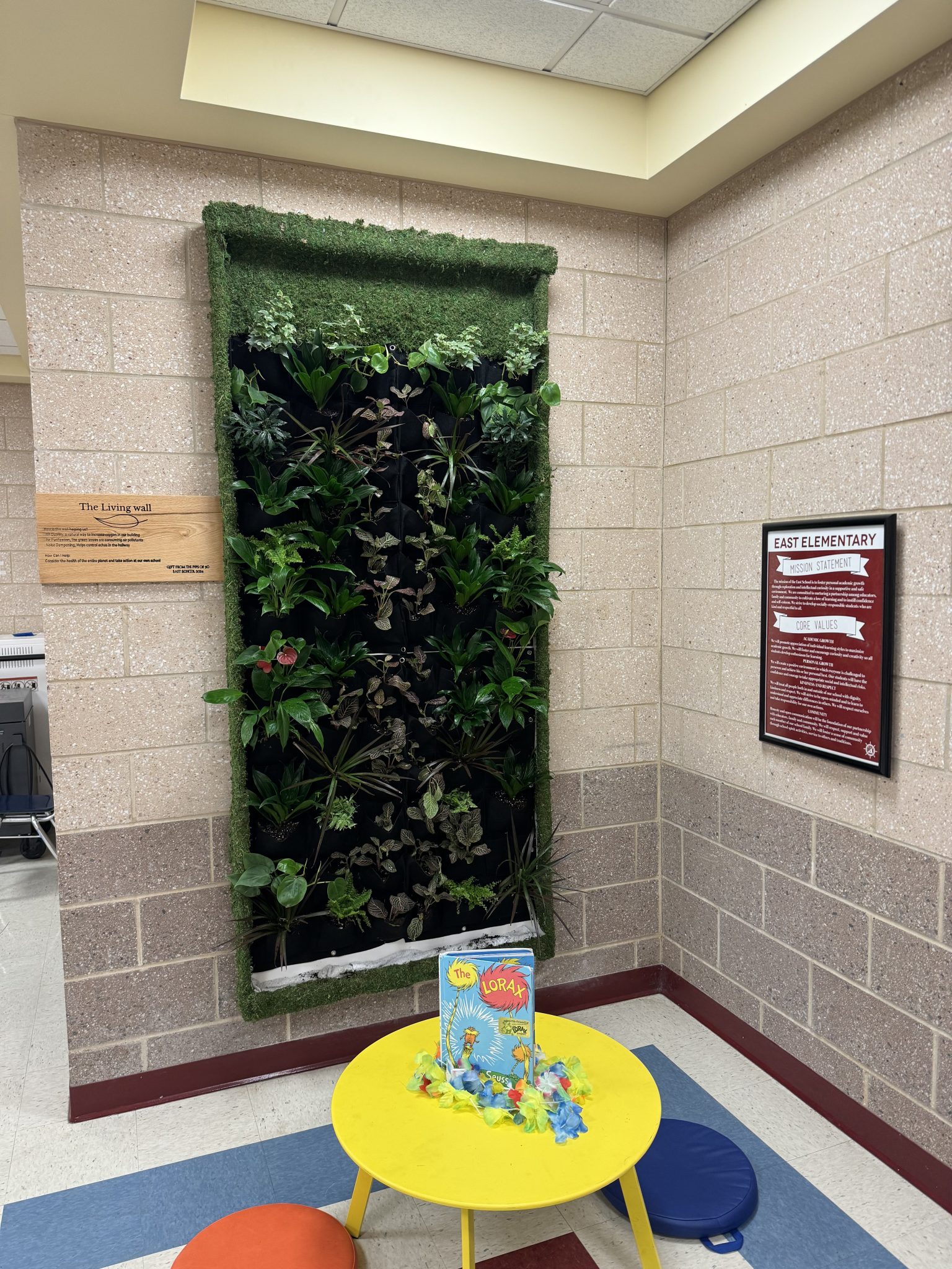 East School Plant Wall - Hingham Anchor
