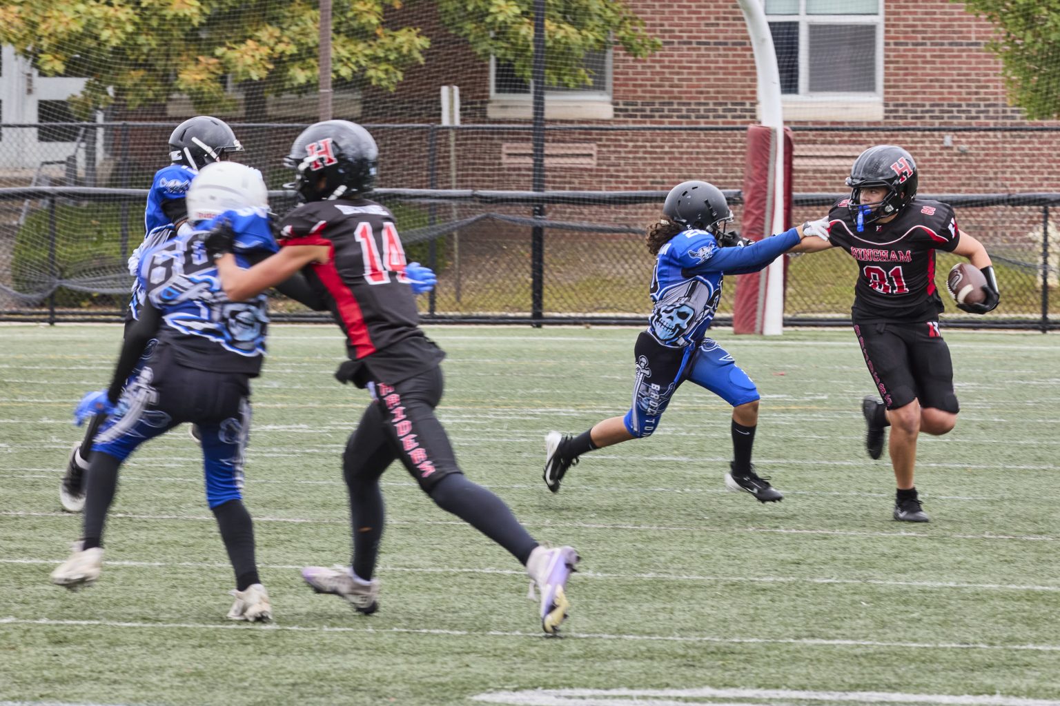 8th Grade Raiders Roll Over Brockton 48-21 - Hingham Anchor