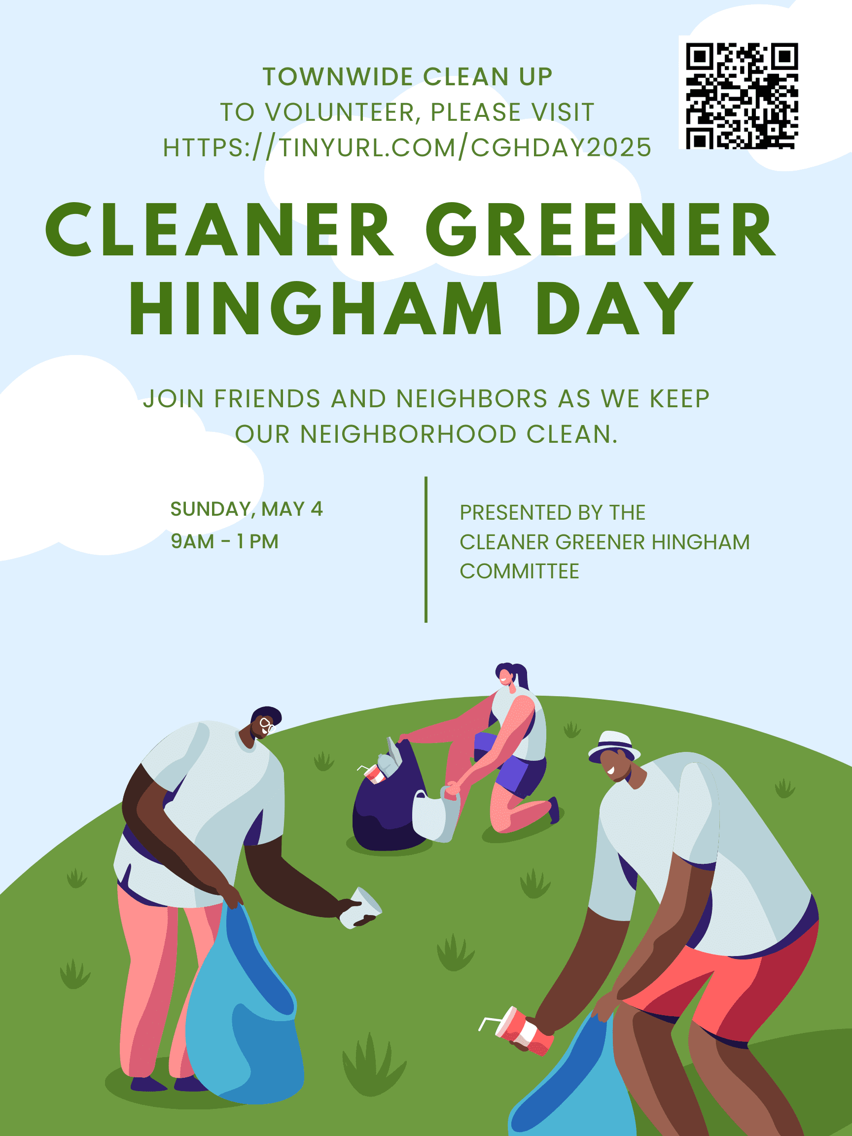 Cleaner Greener Hingham Day - May 4, 2025! - Hingham Anchor