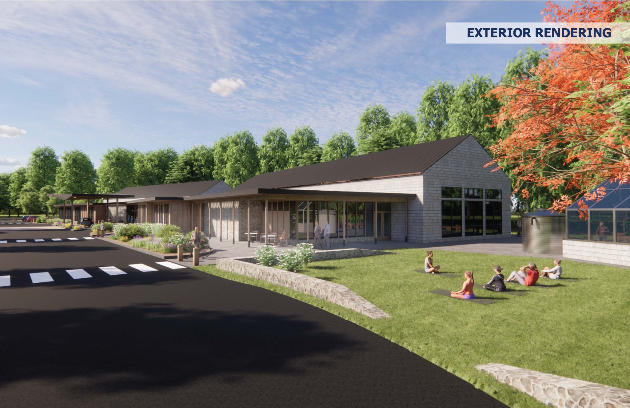 Exterior building and site design for proposed new Center for Active ...