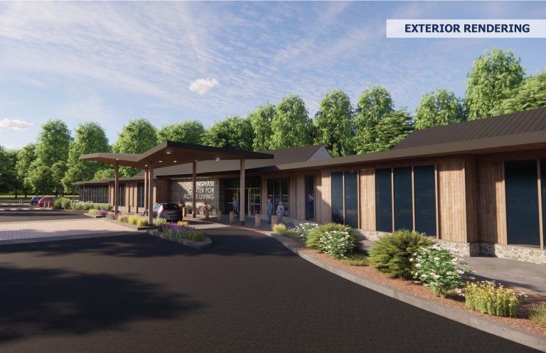 Exterior building and site design for proposed new Center for Active ...