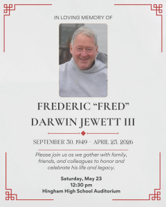 Obituary: Frederic "Fred" Darwin Jewett III - Hingham Anchor