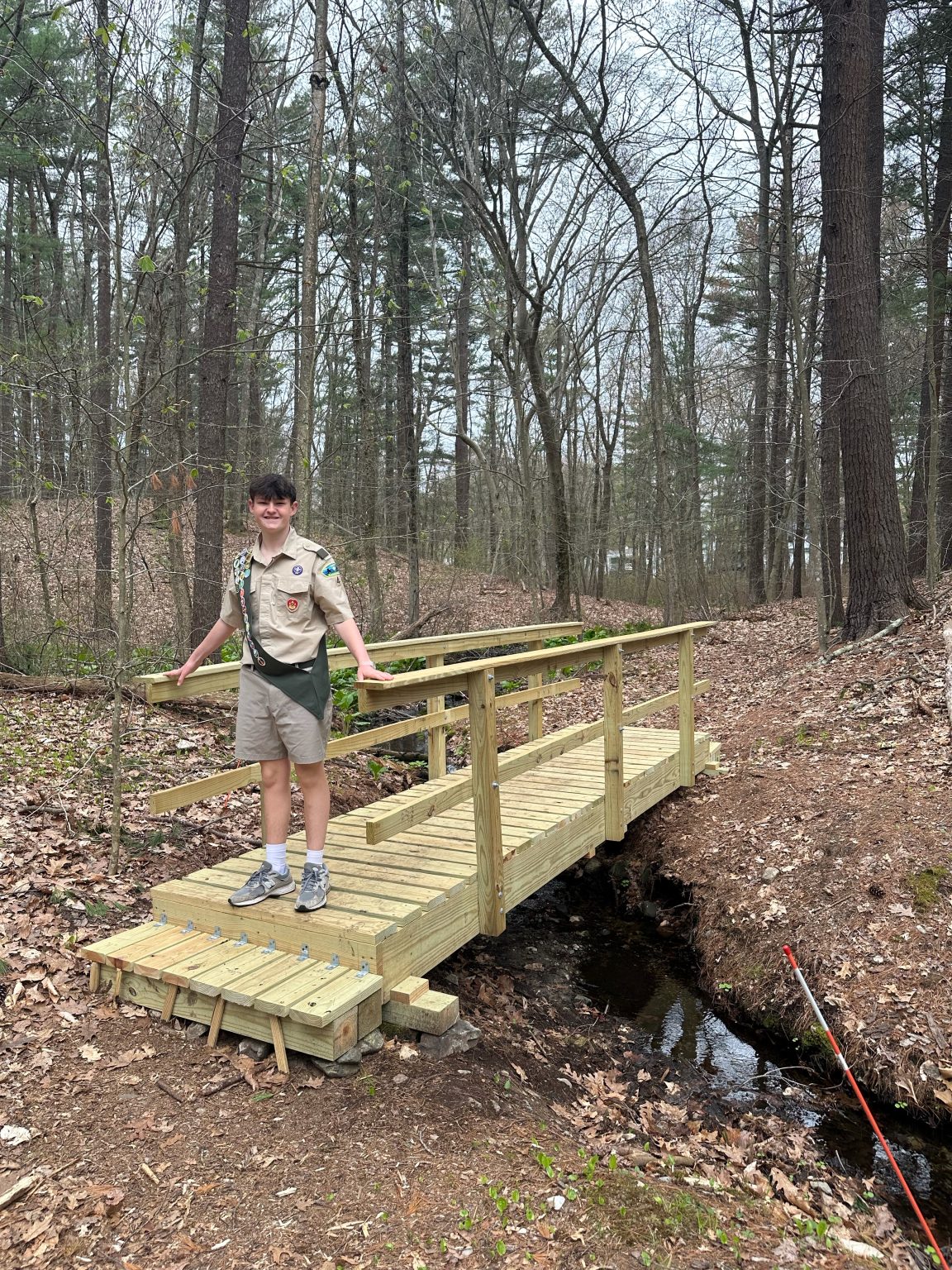 Boy Scout Eagle Scout Project: South School Bridge - Hingham Anchor